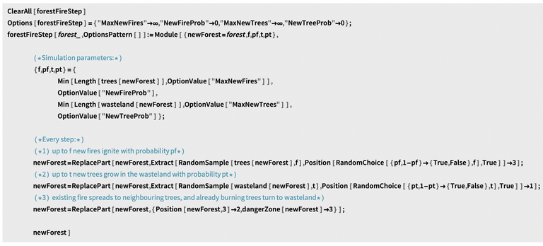 A Forest Fire Model in 1, 2, and 3 Dimensions - Phileas Dazeley-Gaist